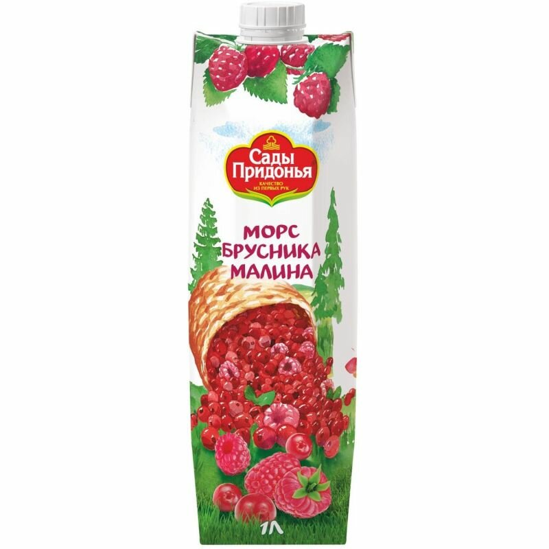 Сады Придонья Морс бруснично-малиновый 1 л