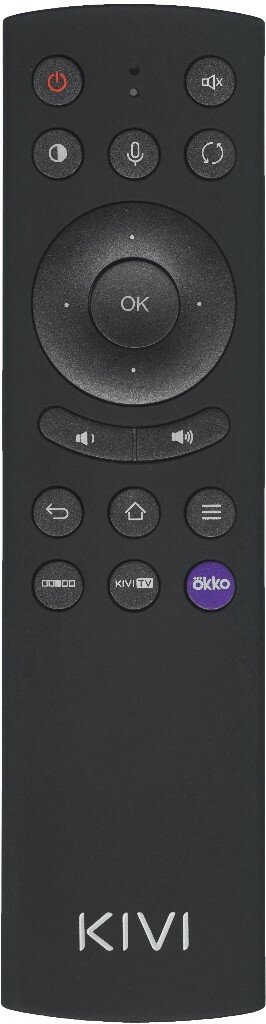 KIVI RC18 SMART TV, OKKO с голосовым управлением, Пульт ДУ