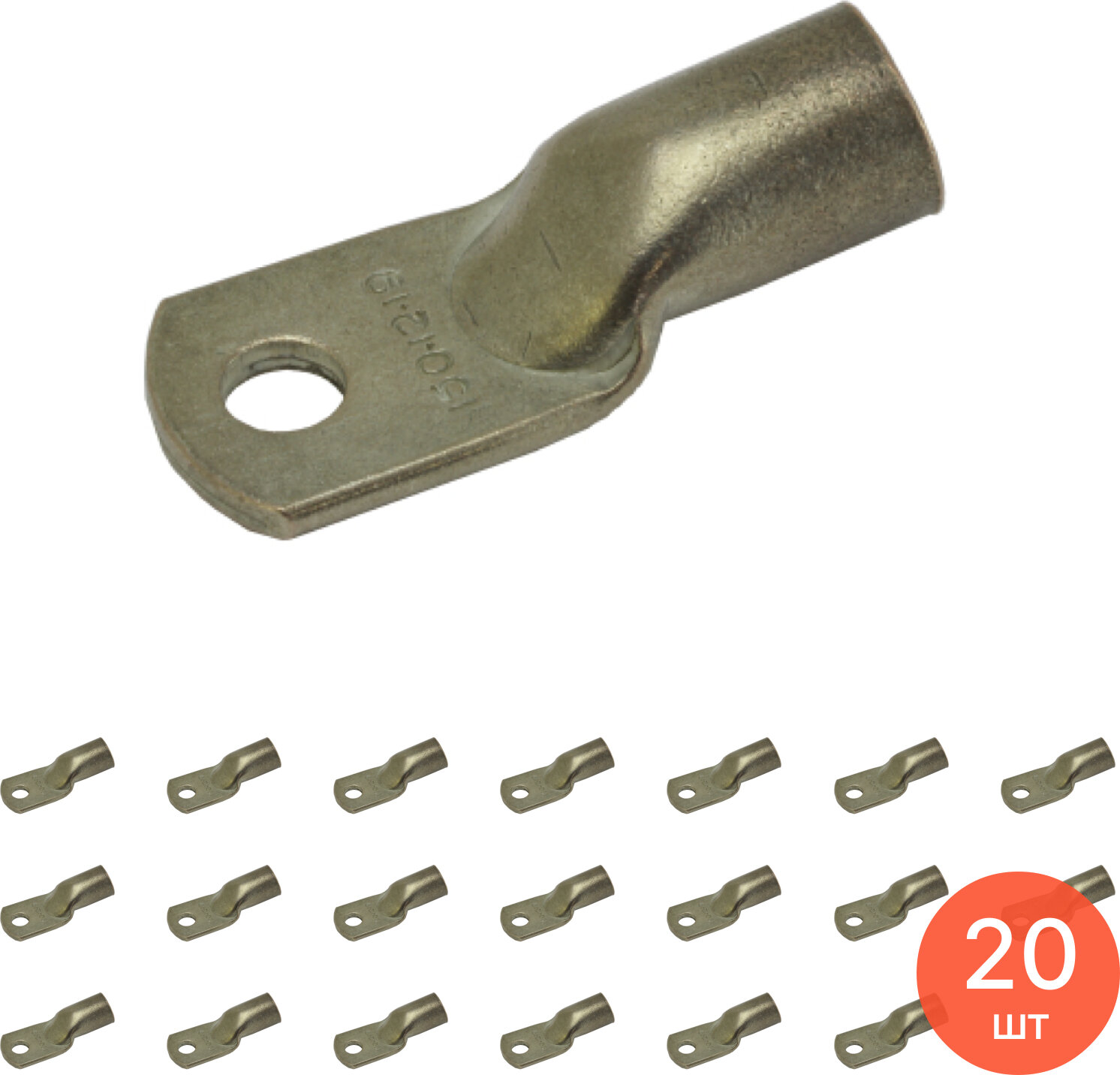 Кабельный наконечник EKF / ЕКФ PROxima ТМЛ 6-6-4 (JG 6-6-4) силовой медный луженый, jg-6-6-4, 1шт. (комплект из 20 шт)