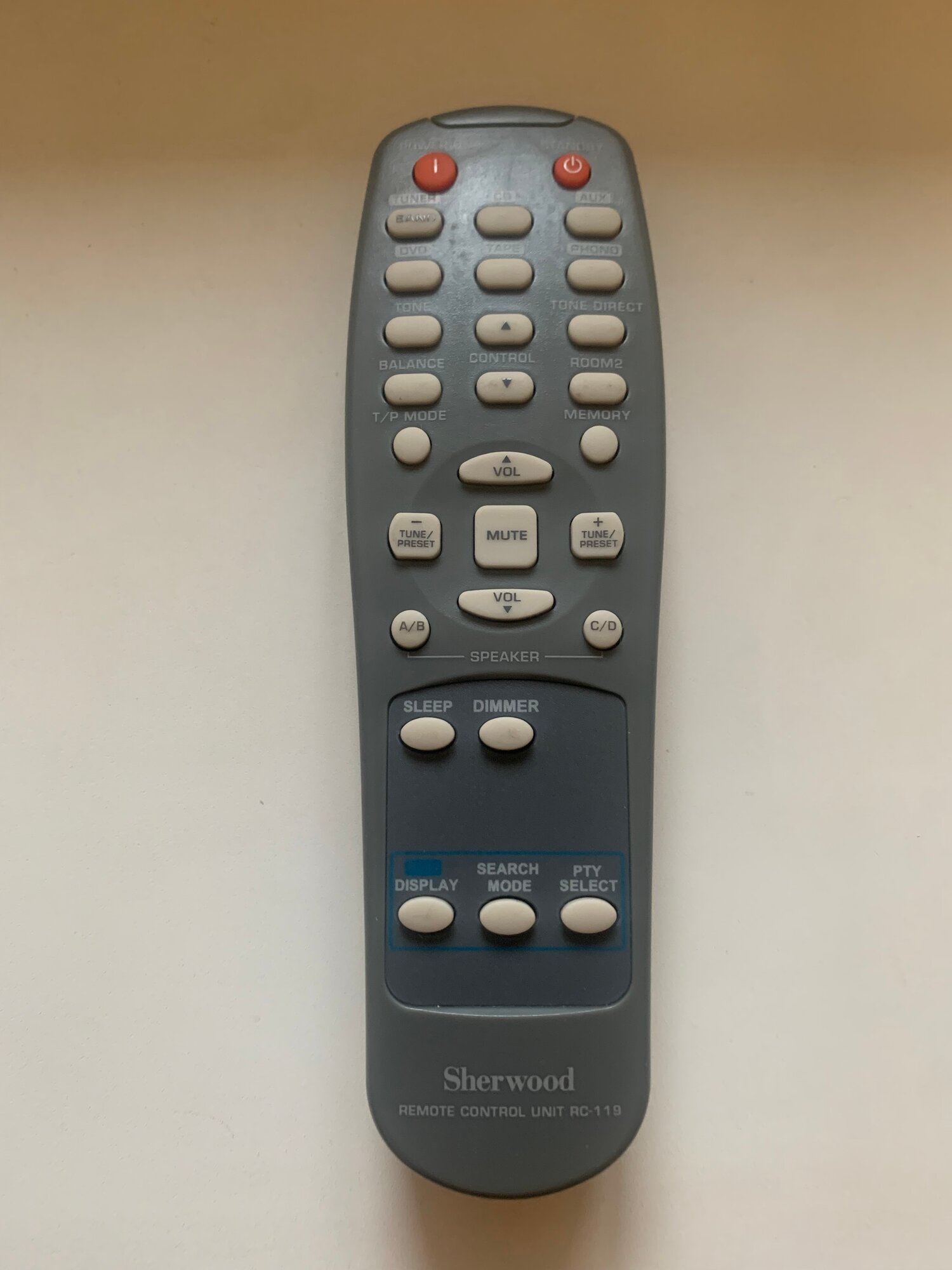 Пульт дистанционного управления Sherwood RC-119, оригинальный, для устройств Sherwood