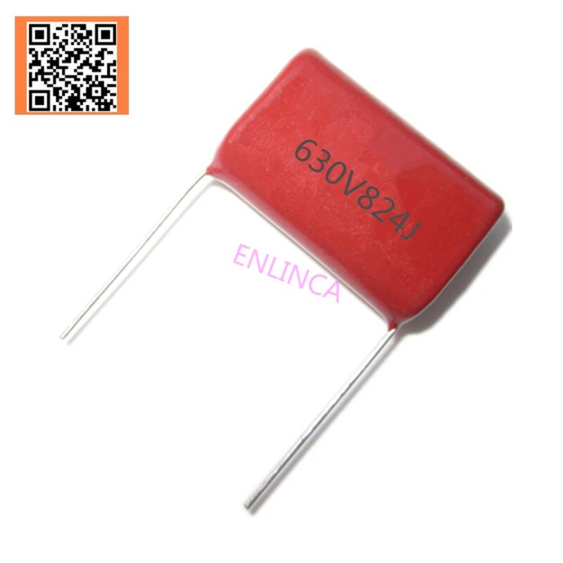 5 шт. полипропиленовый пленочный конденсатор ENLINCA CBB 630V 0.82µF 5%