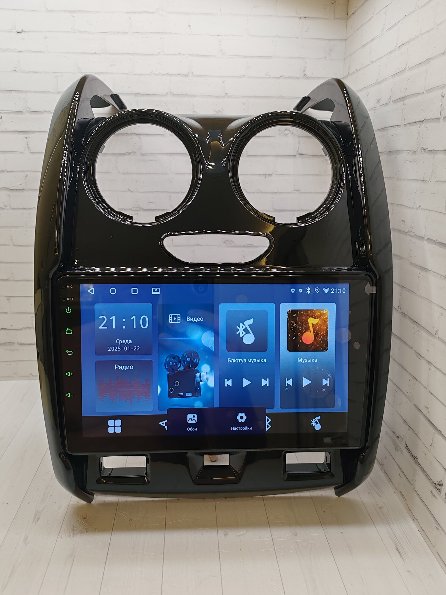 Магнитола андроид 8-ядер, 4/64гб, сим-карта 4G, экран QLED 9', Блютуз, WiFi, GPS, USB, DSP, CarPlay, для Рено Дастер 2015-22г ; Лада Ларгус от 2021г+