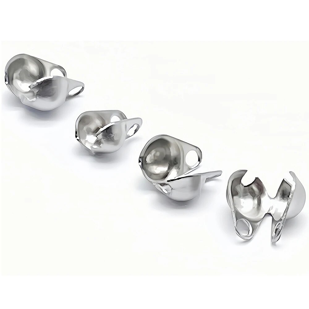 Обжимные бусины из нержавеющей стали, 4.2 мм, Steel x 50шт
