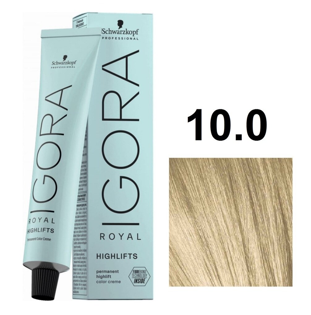 Schwarzkopf Igora Royal Highlifts Крем-краска для волос 10/0 экстрасветлый блондин натуральный 60мл