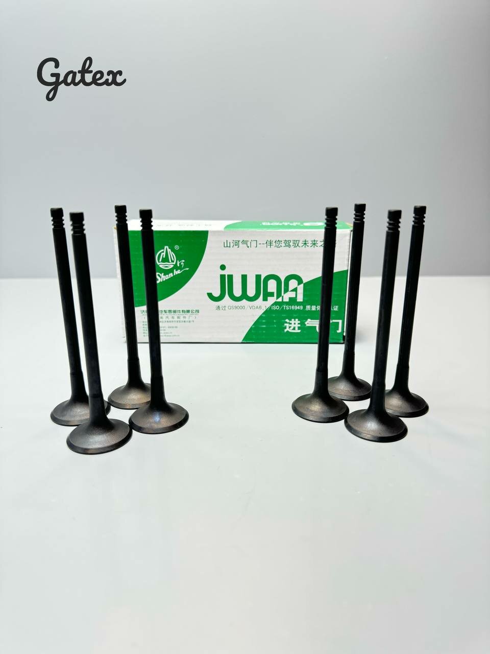 Клапаны JWAA впускные Chery Tiggo FL, Tiggo3 1.6л (цепь 126л. с.) комплект 8шт E4G16-1007011