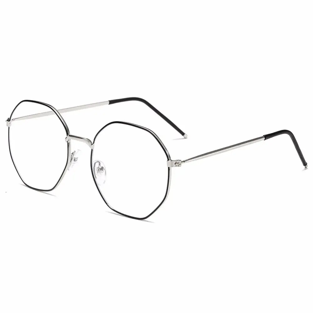 Универсальные шестиугольные женские очки геометрической формы, мужские очки в корейском стиле, компьютерные очки, защита глаз, очки с защитой от синего света