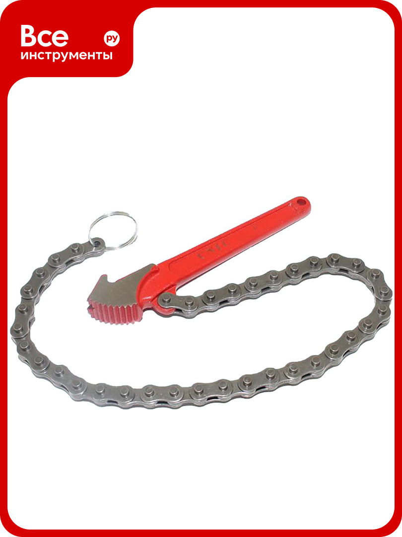 Трубный цепной ключ CNIC TD06K6 односторонний, до 6", 150 мм, L-445 мм 70792, наименьшими усилиями