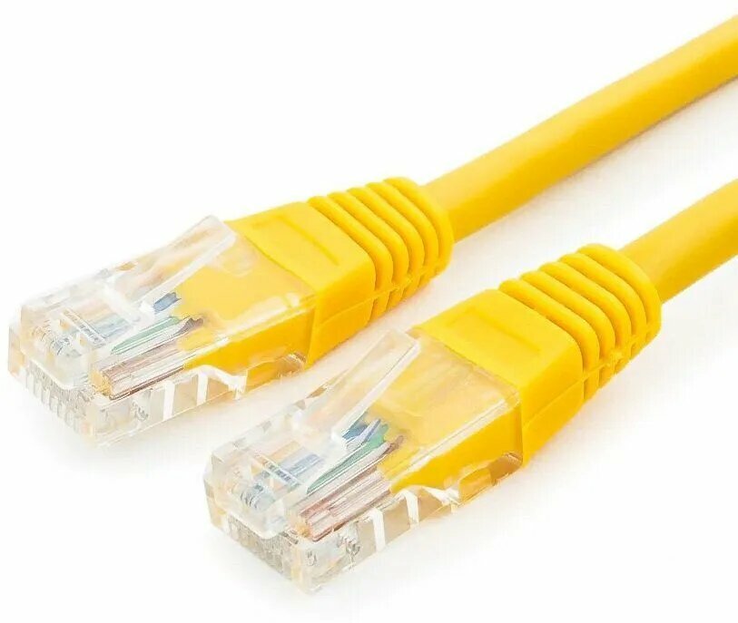 Патч-корд Premier PP12-2M/Y 1000Гбит/с UTP 4 пары cat.5E CCA molded 2м желтый RJ-45 (m)-RJ-45 (m)