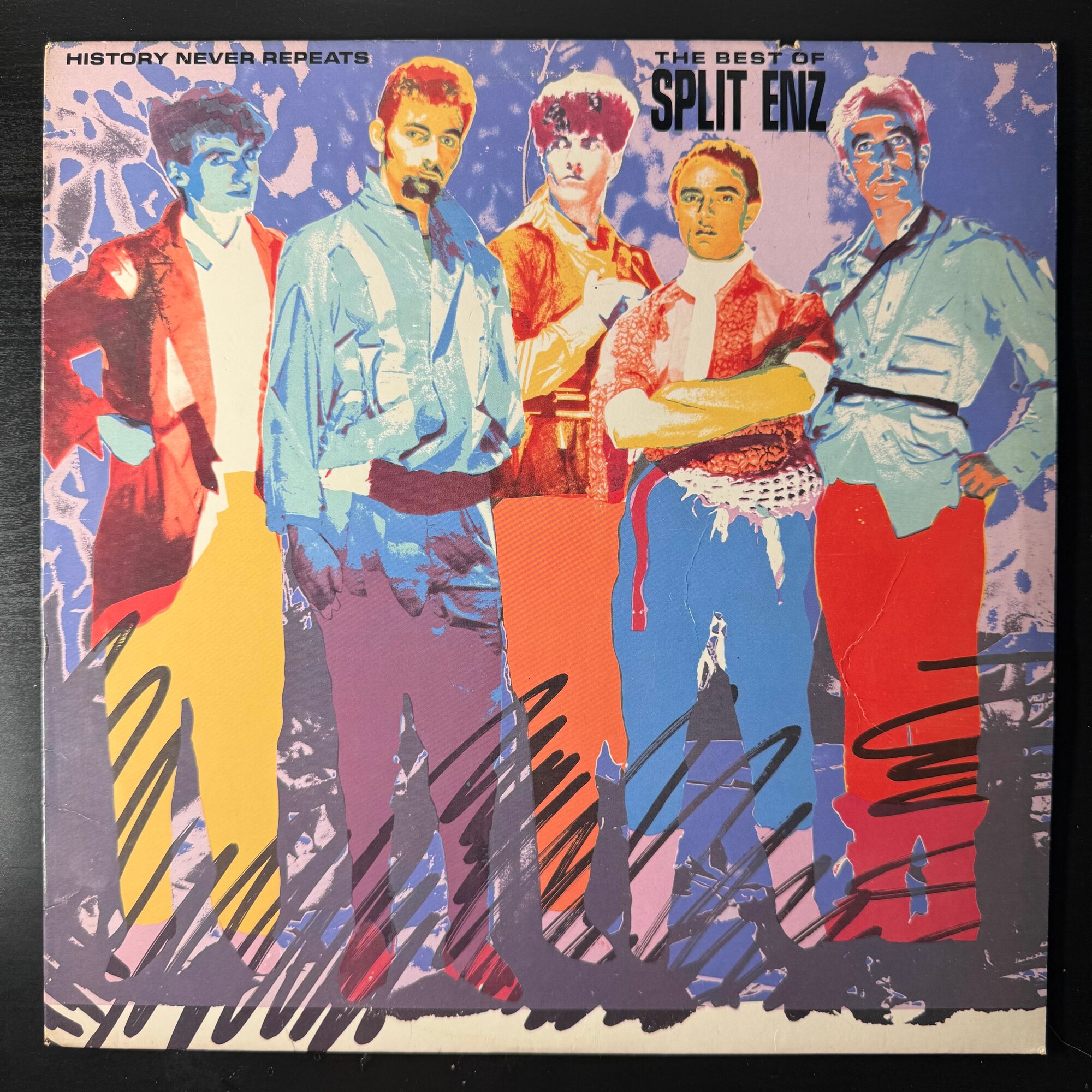 Виниловая пластинка Split Enz History Never Repeats (США 1987г.)