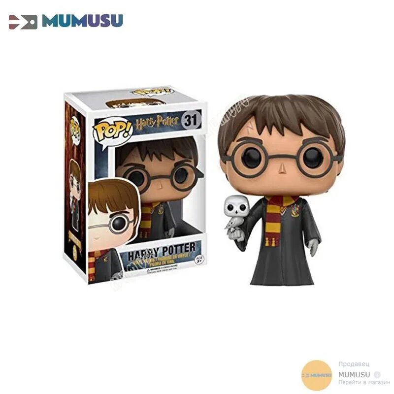 Фигурка ! Harry Potter Harry w/ Hedwig (Exc) / Фанко ПОП Гарри Поттер с Хедвигом (Букля)
