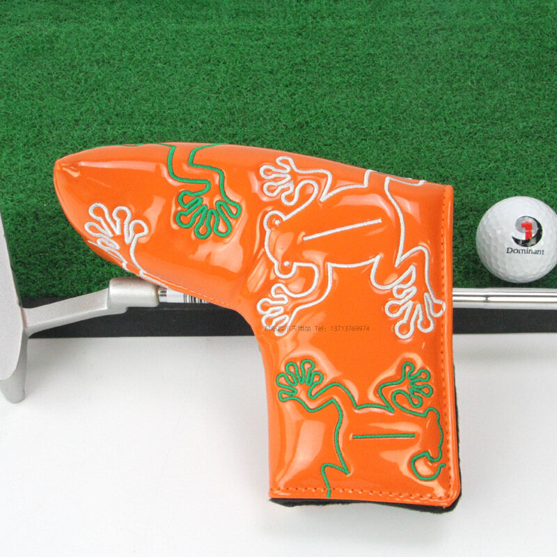Чехол для клюшки DOMINANT 1, искусственный, оранжевый, с вышивкой