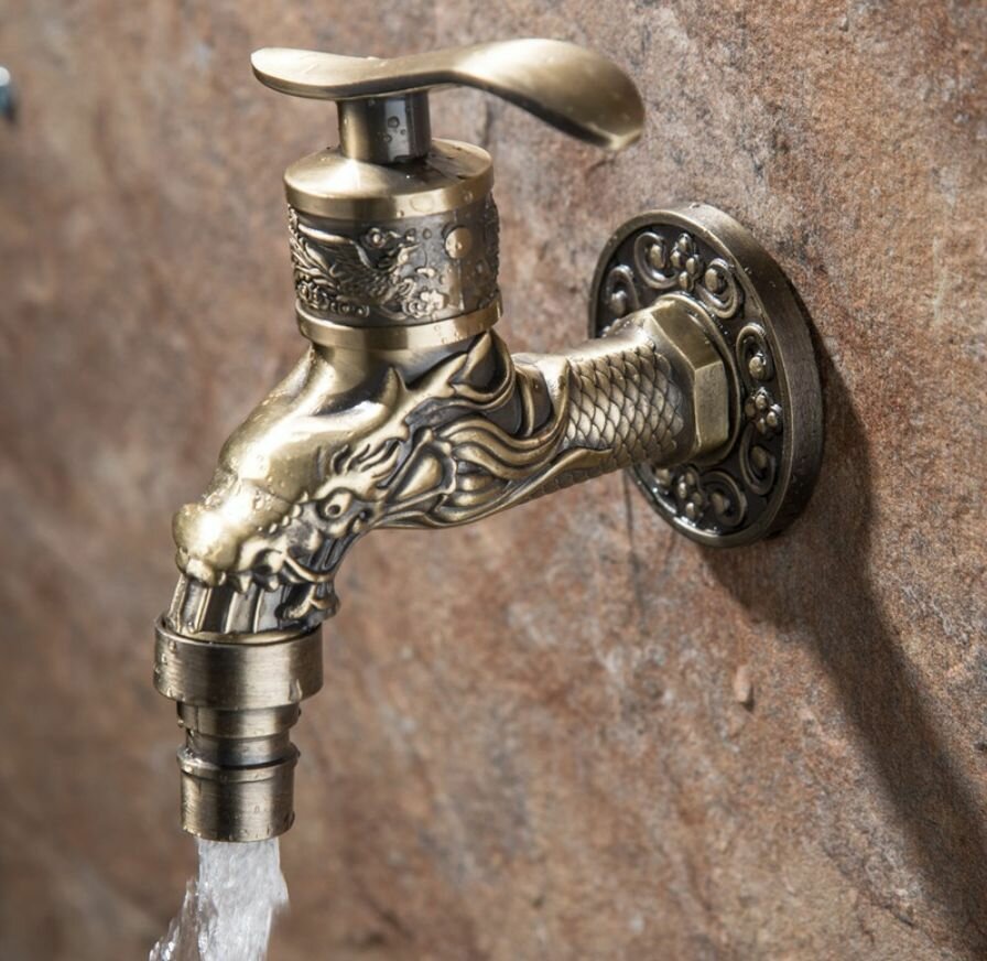 Кран декоративный садовый/для бани, хамама