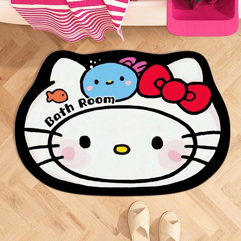 HelloKitty мультфильм диатомовая грязь для ванной комнаты впитывающий нескользящий коврик для пола бытовойy40*60cm