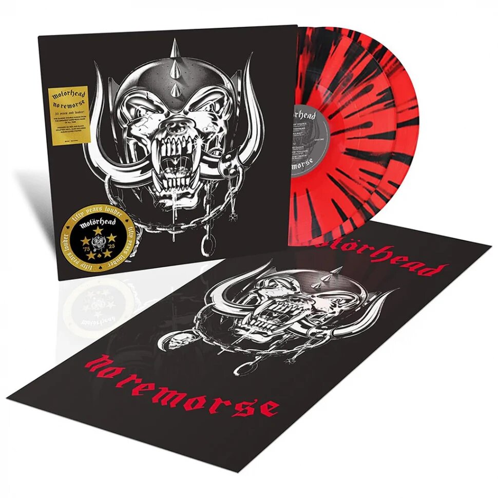 MOTORHEAD - No Remorse (50th Anniversary) (Limited Edit) (Red And Black Splatter) (2LP)