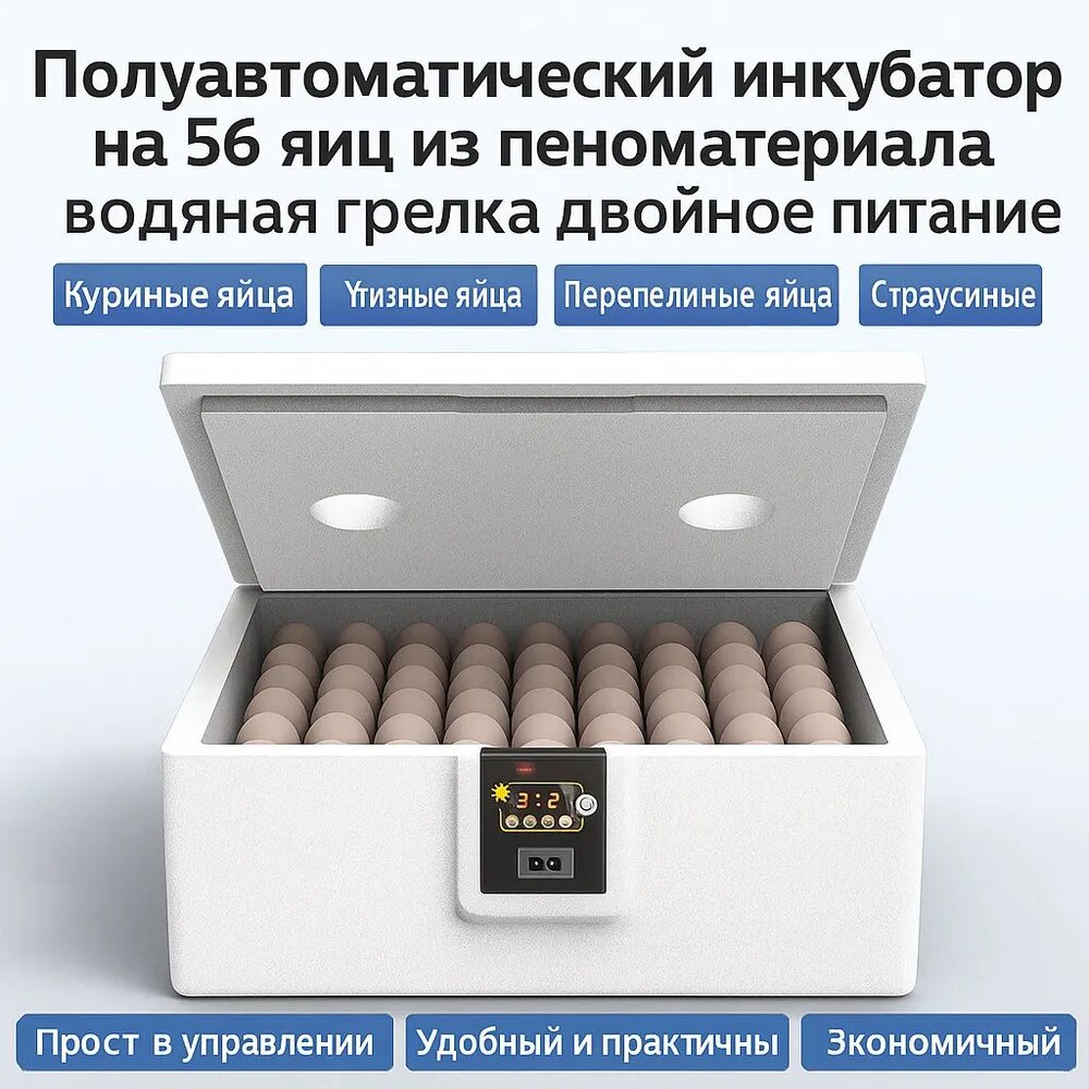 Интеллектуальный полностью автоматический водяной матрацный инкубатор для кур, уток, гусей и птиц