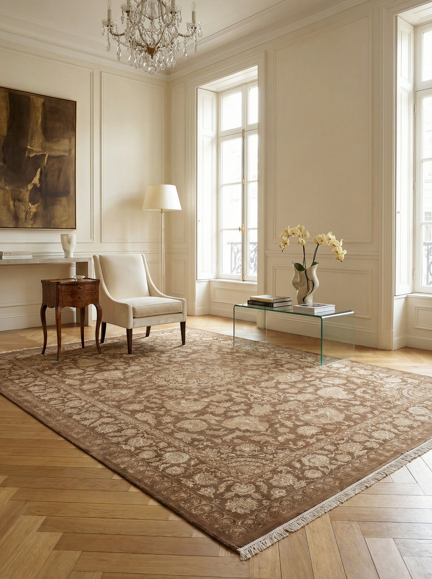 Индийский ковер ручной работы Agra Neoclassic, Размер: 207х305 см.