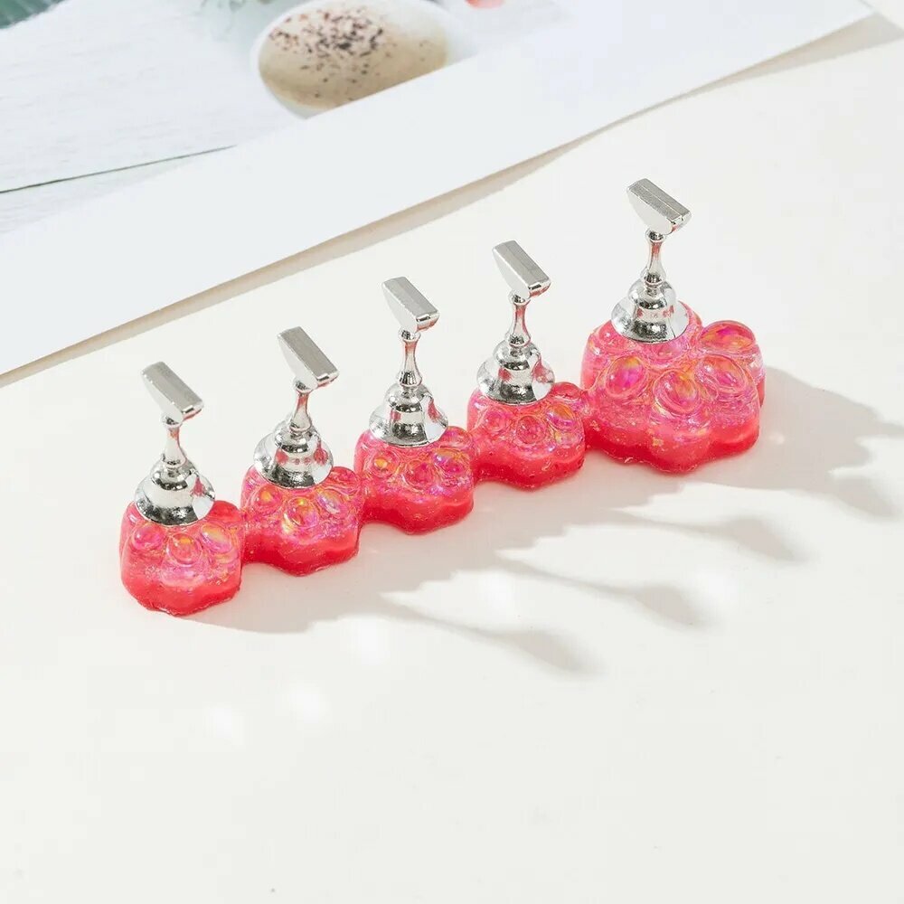 1 шт. прочной адсорбционной пластины для ногтей для начинающих, чтобы практиковаться в фиксации типсов