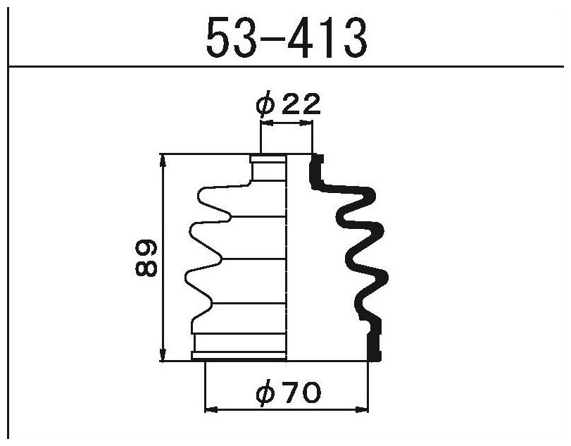 Пыльник шруса внешнего Maruichi 53-413