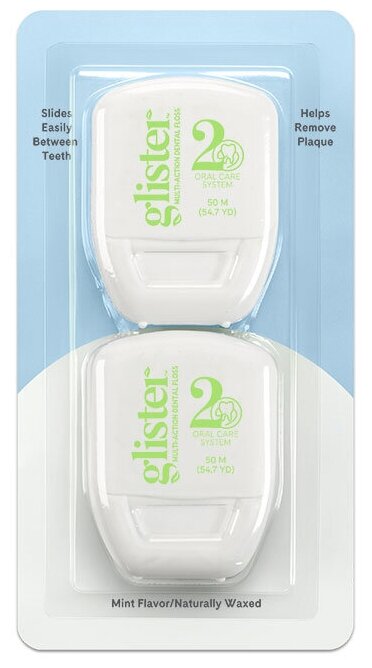 Amway GLISTER Многофункциональная зубная нить 2 упаковки по 50м.