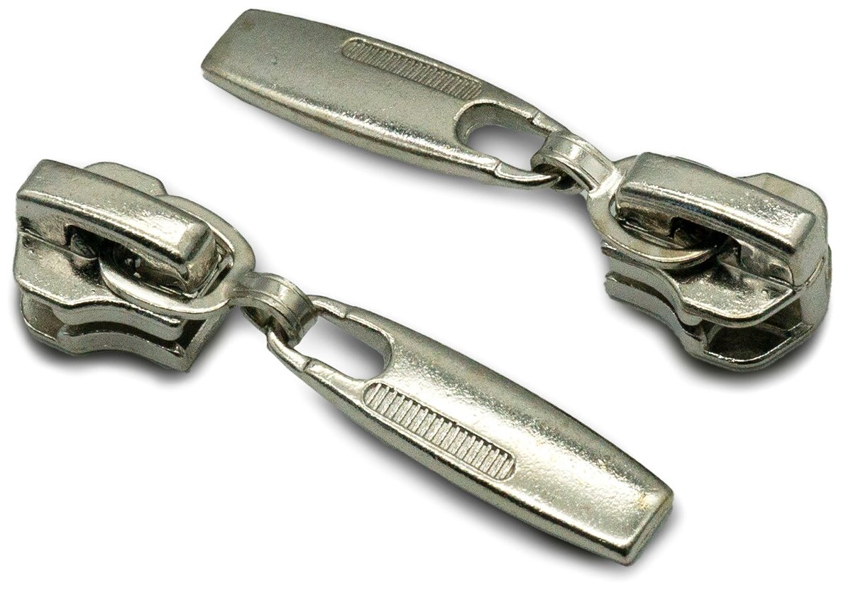 Бегунок для молнии, слайдер для металлической молнии Т5, цвет никель, 20 штук