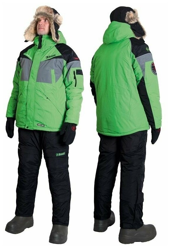 Костюм зимний ALASKAN DAKOTA (цвет: зеленый/черный) (XXL / 185-188)