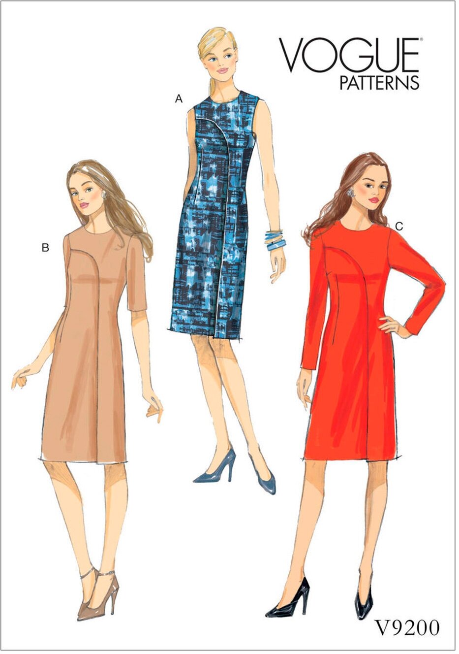 Выкройка VOGUE №9200 Платье