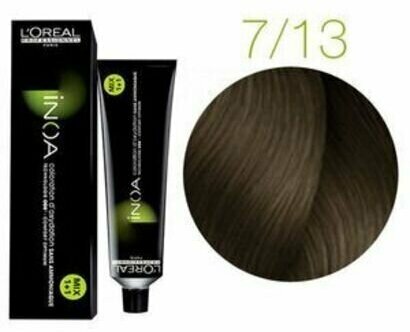 L'Oreal Professionnel Inoa 7.13 блондин пепельный золотистый 60мл