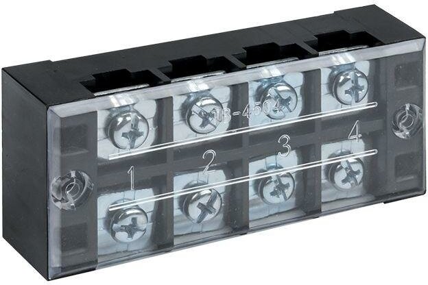 Терминал клеммный до 4.5кв. мм 45А 4 клеммные пары, EKF TB-4504 (1 шт.)