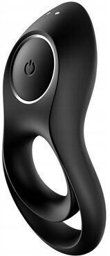 Satisfyer Legendary Duo, черное Двойное виброкольцо для пениса