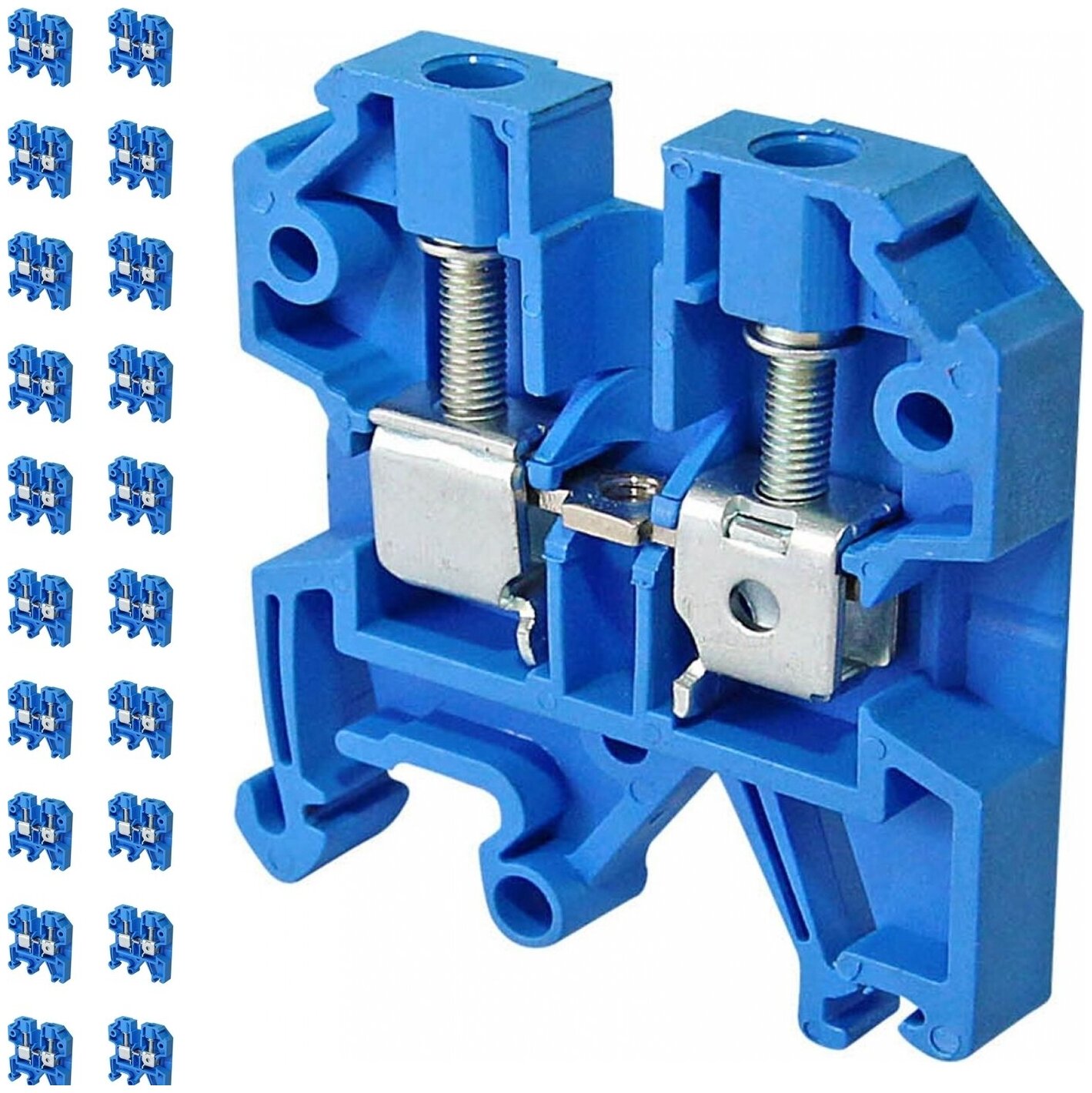 Клеммный зажим TDM Electric ЗНИ-6мм2 (JXB50А) синий (комплект из 30 шт.)