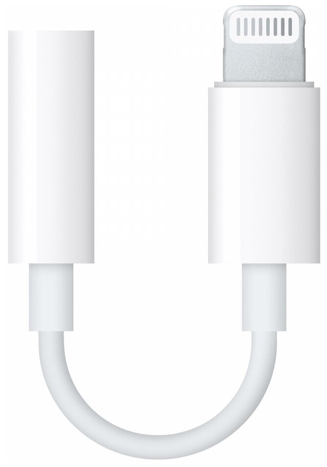 Переходник Lightning to наушники Jack, с bluetooth, музыка+разговор, GL032/JH-002, белый