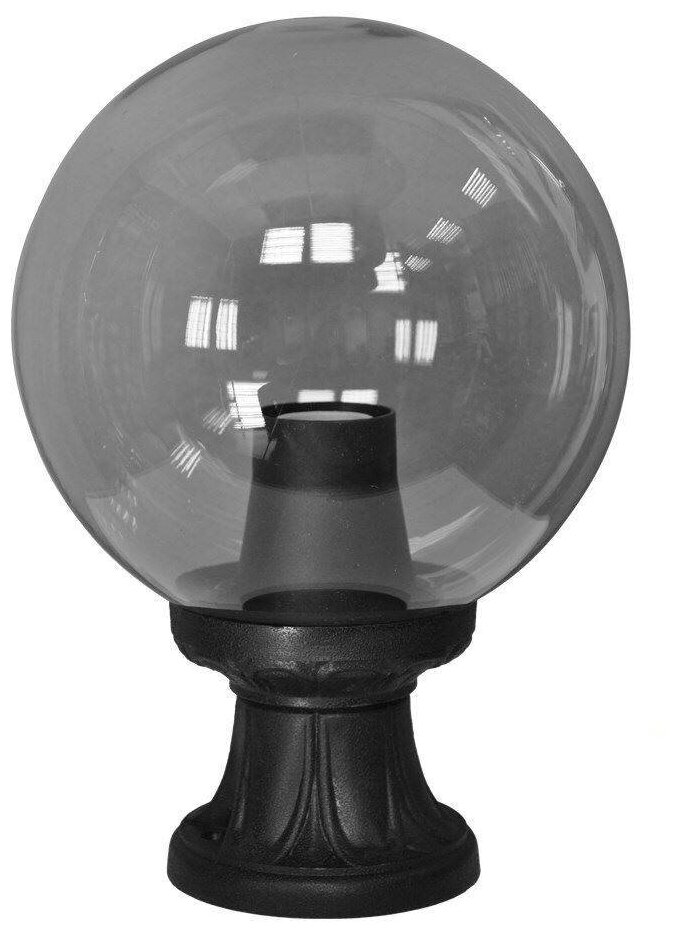 Ландшафтный фонарь Fumagalli Microlot/G250. G25.110.000. AZE27, Черный и Дымчатый