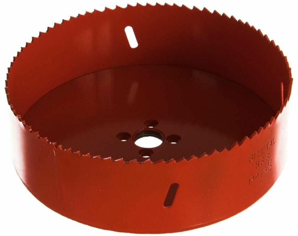 Коронка пильная биметаллическая 140 мм Elitech 1820.064100, цифенбор