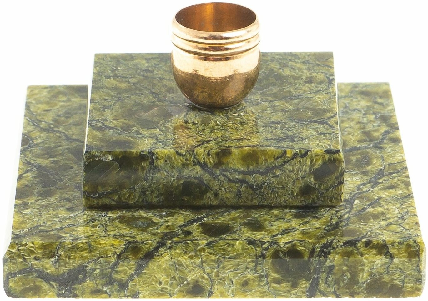 Подсвечник церковный из змеевика 4,5х2,5 см 122588