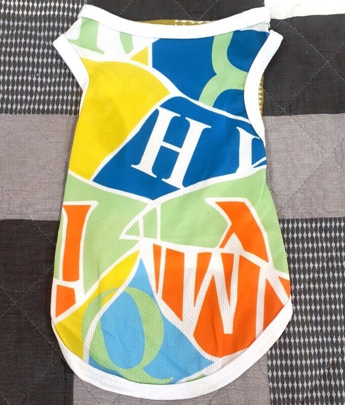 Майка для собак "Буквы" (23см )