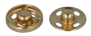 Кнопки пришивные KLM-150 металл Gamma d 15 мм 10 шт. №05 под золото