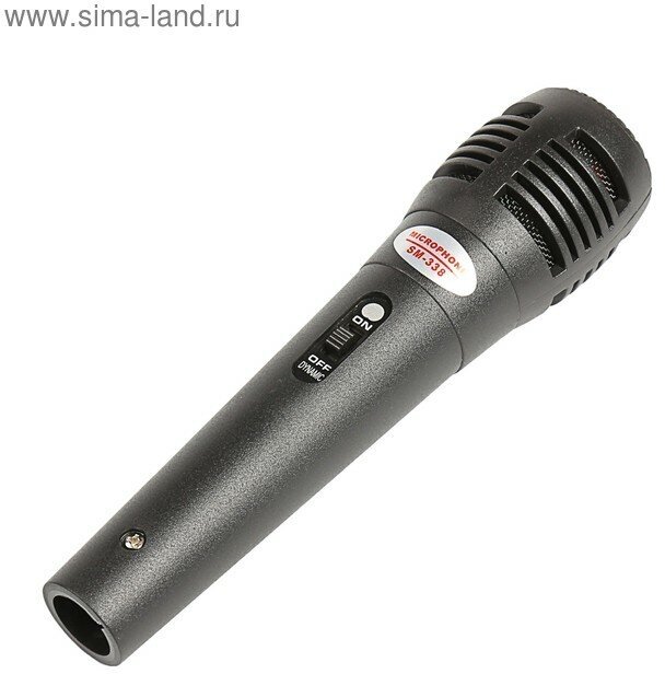 Микрофон для караоке G-102, проводной, 1.2 м, чёрный 3278991