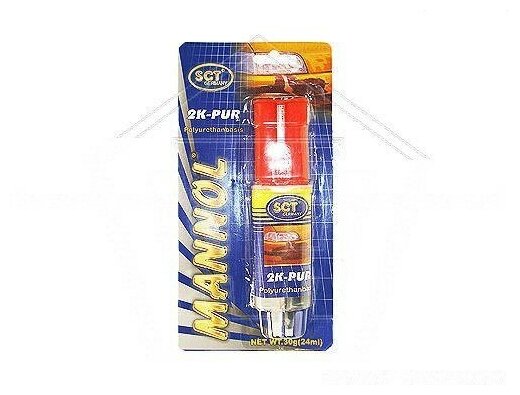 Клей специальный mannol полиуретановый для пластика 2-х компонент. (30 гр.) (9918)