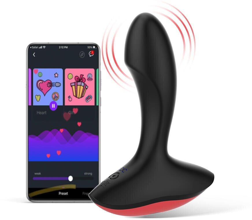 Magic Motion Массажер простаты Solstice 13.2 см, черный/красный