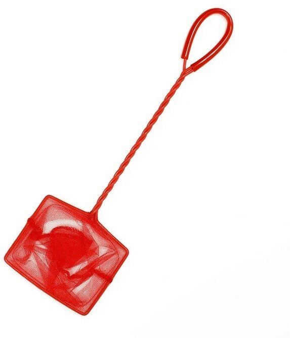 Сачок аквариумный, 10 см, красный