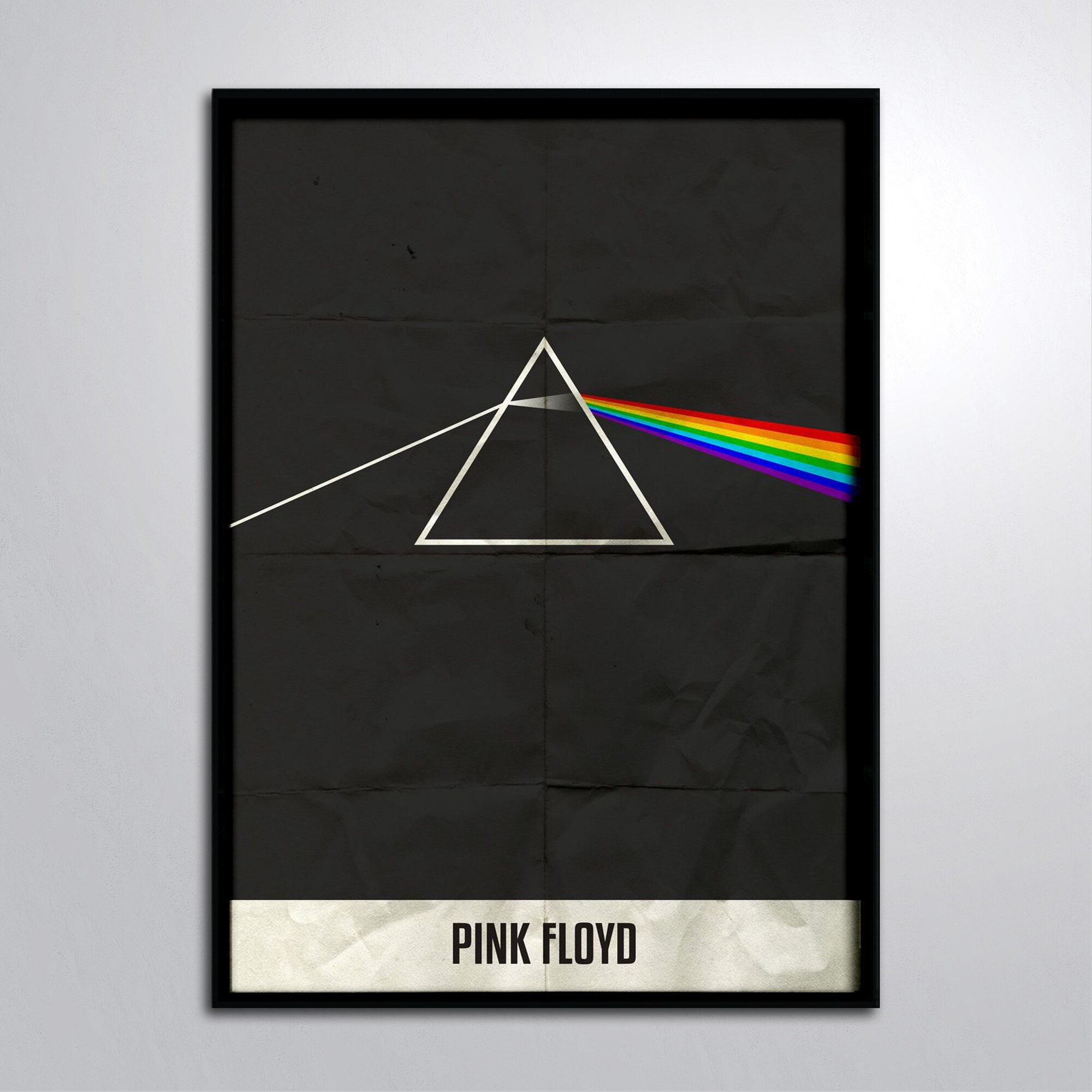 Постер без рамы/Постер для интерьера/Pink Floyd the Dark Side of the Moon Пинк Флойд Обратная сторона Луны плакат Арт (А2/420х594)