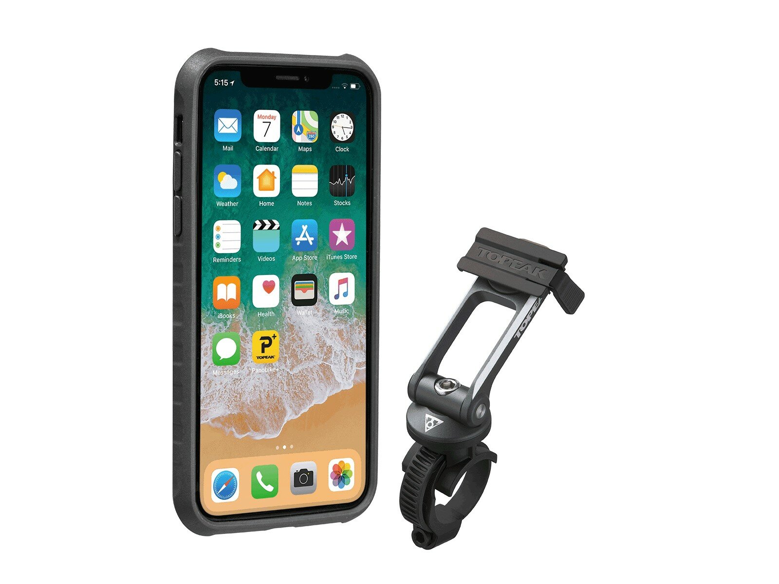 Бокс с креплением Topeak RideCase iPhone X / Xs (TT9855), цвет Серый