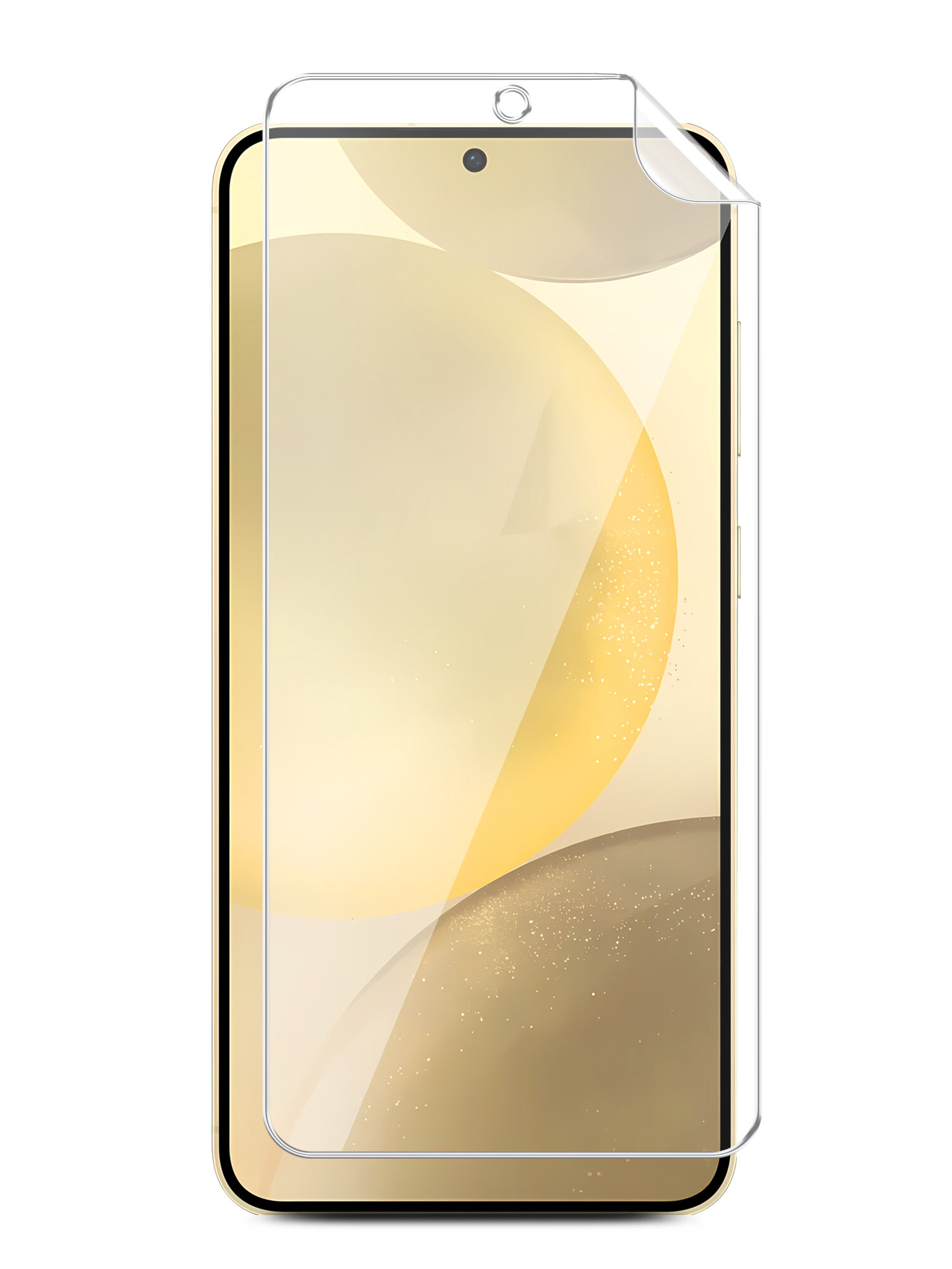 Защитная пленка для Samsung Galaxy S24+ (Самсунг Галакси С24+) на Экран прозрачная гидрогелевая силиконовая клеевая основа полноклеевая, Miuko