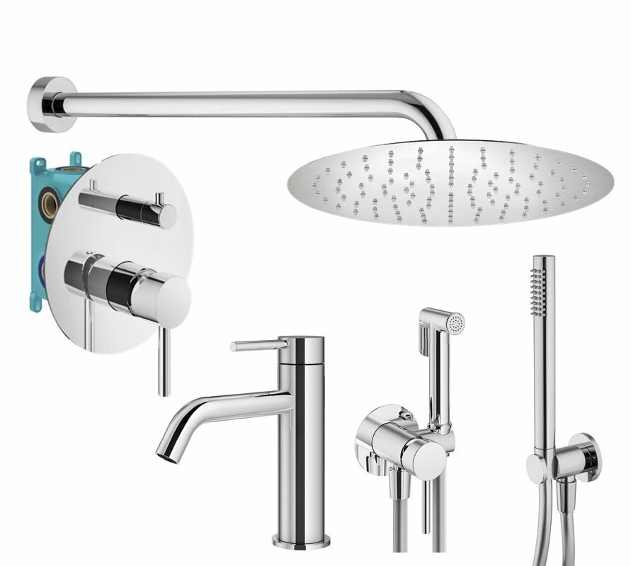 Комплект смесителей для душа Plumberia Selection KITZXO18CR53, Хром