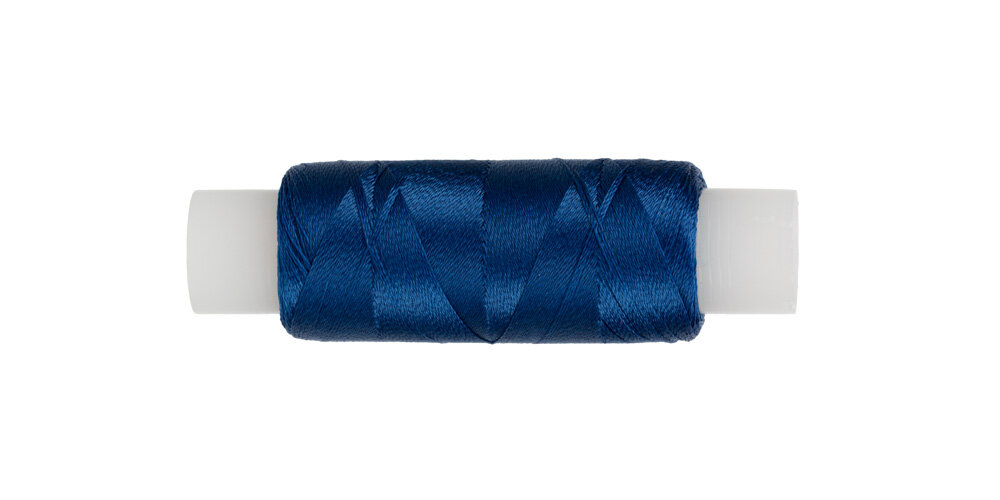 Нитки для бисера TYTANIUM TNM 80% полиамид, 20% полиэстер 0.1 мм 10х120 я 110 м синий