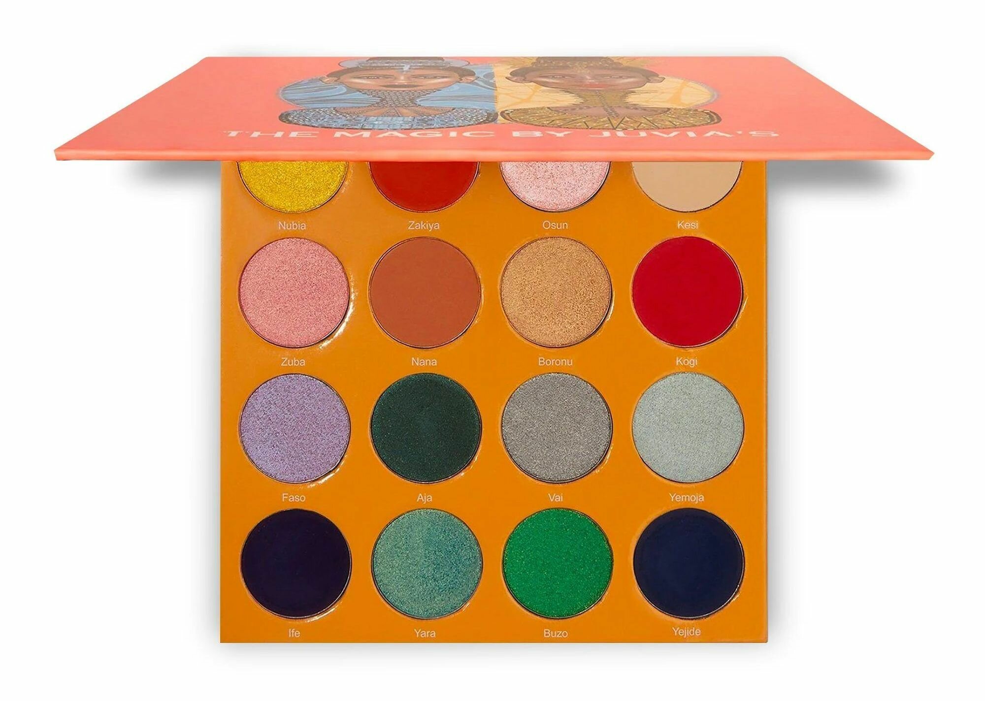 Палетка теней Juvia's Place "The Magic Mini", шиммер, металлик, матовая текстура