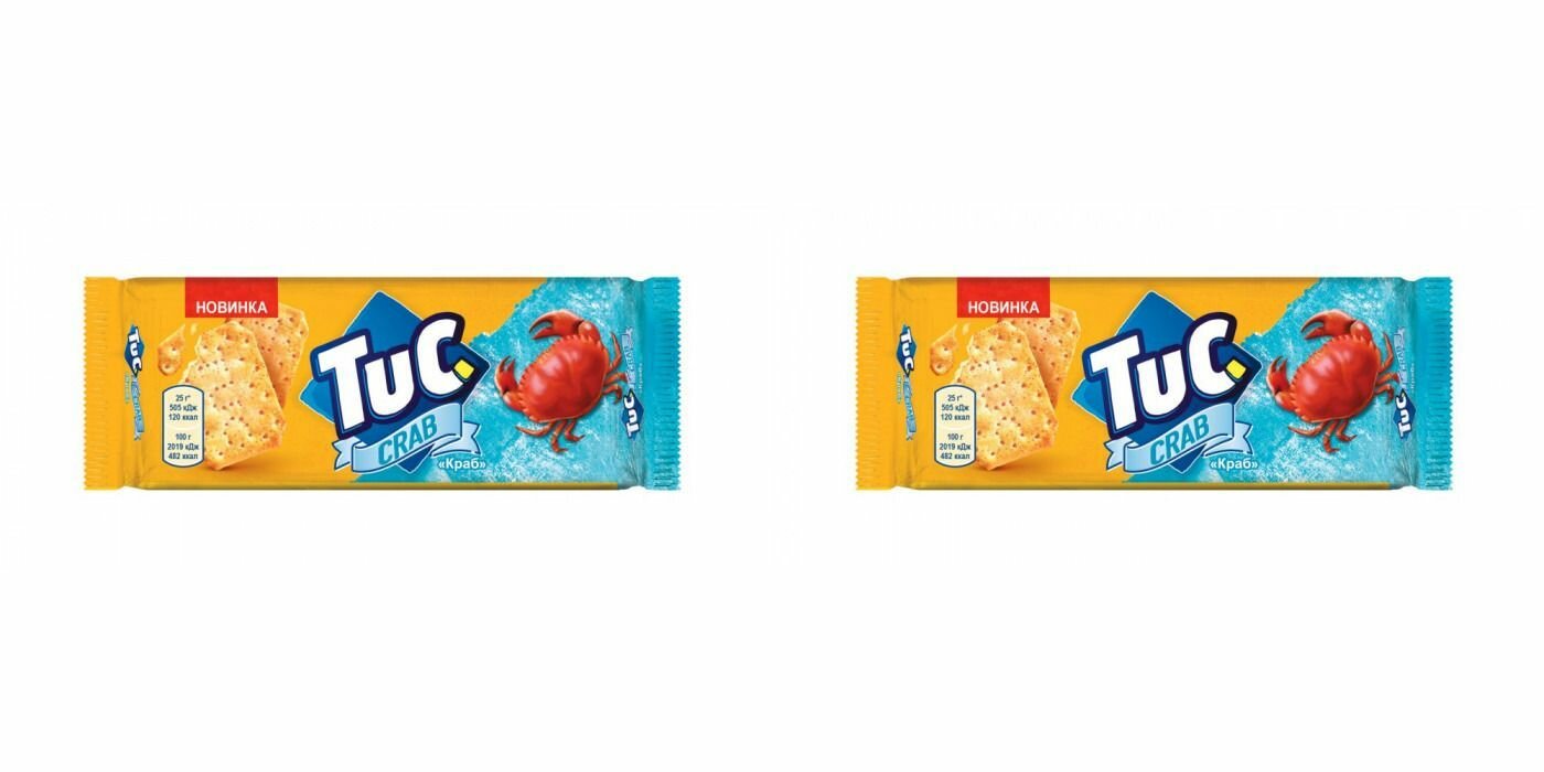 Tuc Крекер, С крабом ,100 г - 2 шт