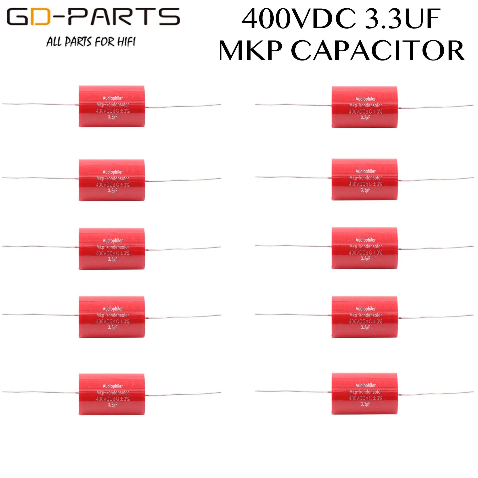 10 шт. Audiophiler Axial MKP Аудио класса конденсатор 0,47 мкФ ф-20 мкФ Ф 400VDC для HIFI частоты емкость гитарный усилитель DIY
