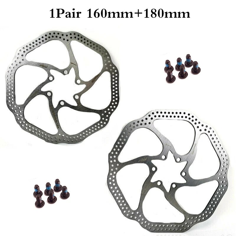 Роторы дисковые тормоза MTB 160/180 мм, 2 шт, HS1