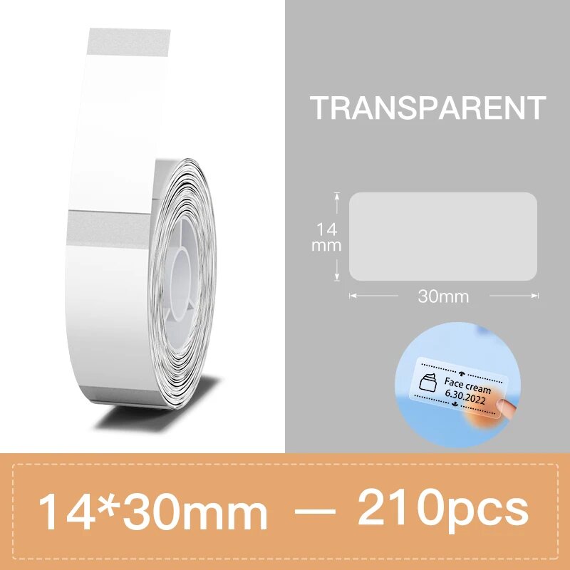 Holyhah Niimbot Label Paper этикетки Transparent 14X30